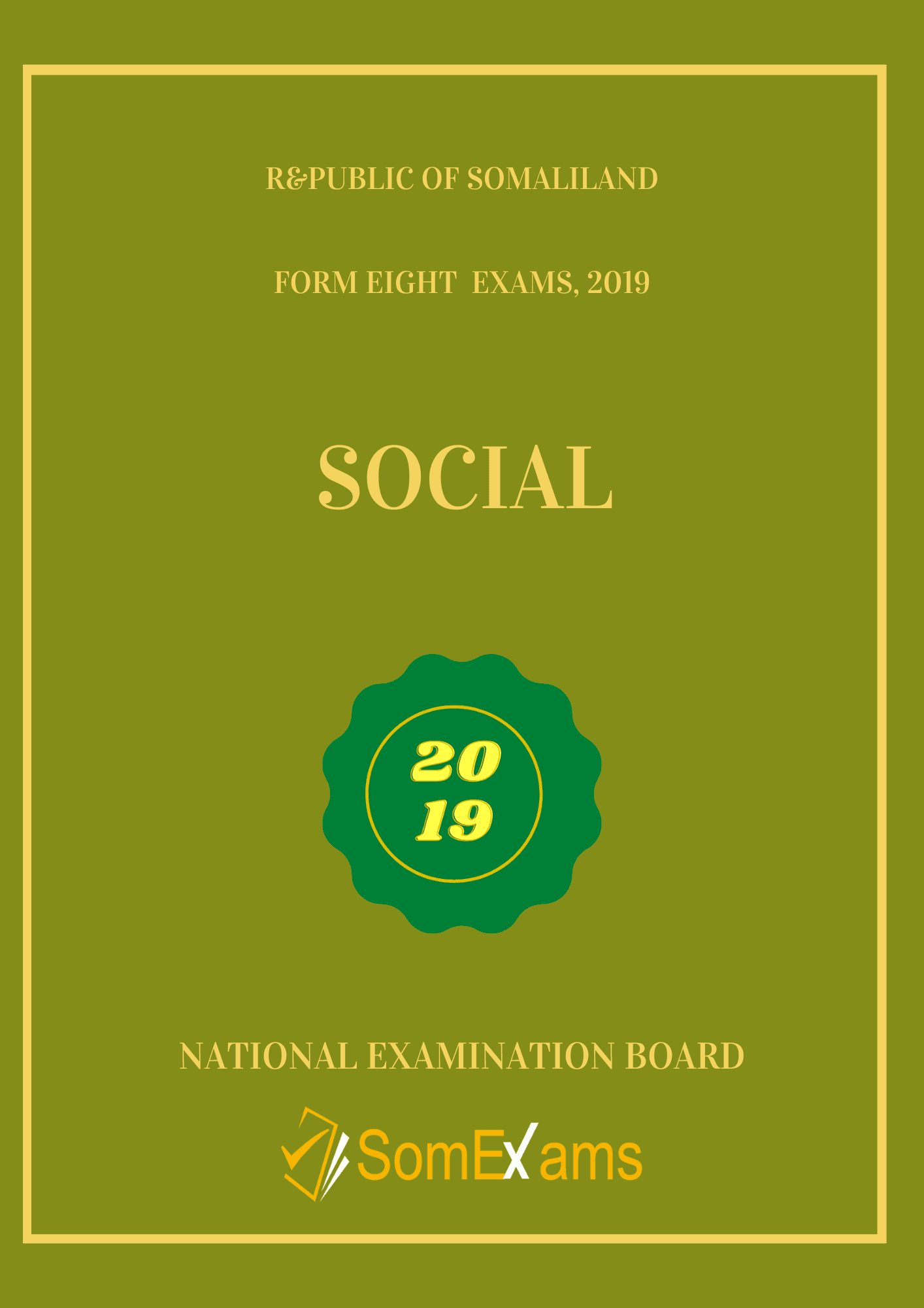 Social exam for 2019 - somexams.com