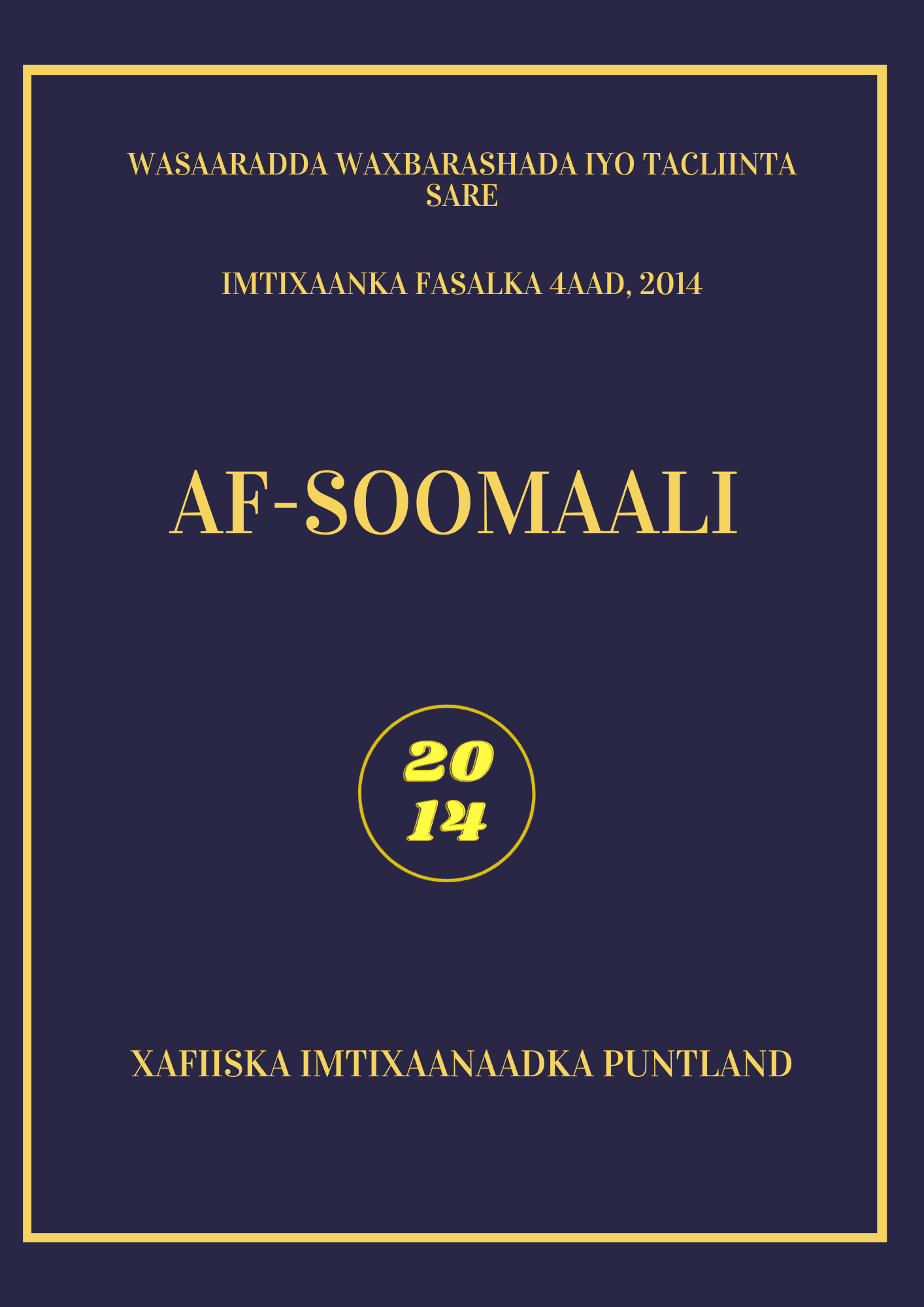 Af-Soomaali Exams - somexams.com